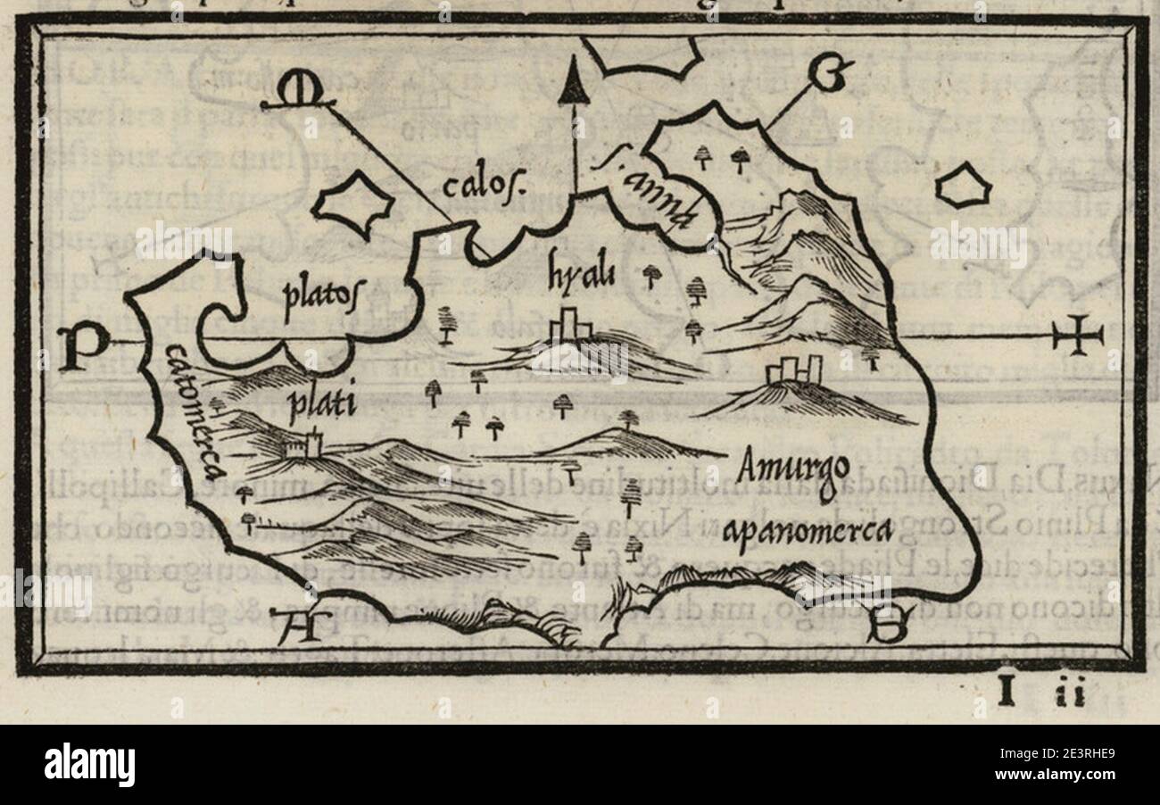 Amorgos map hi-res stock photography and images - Alamy