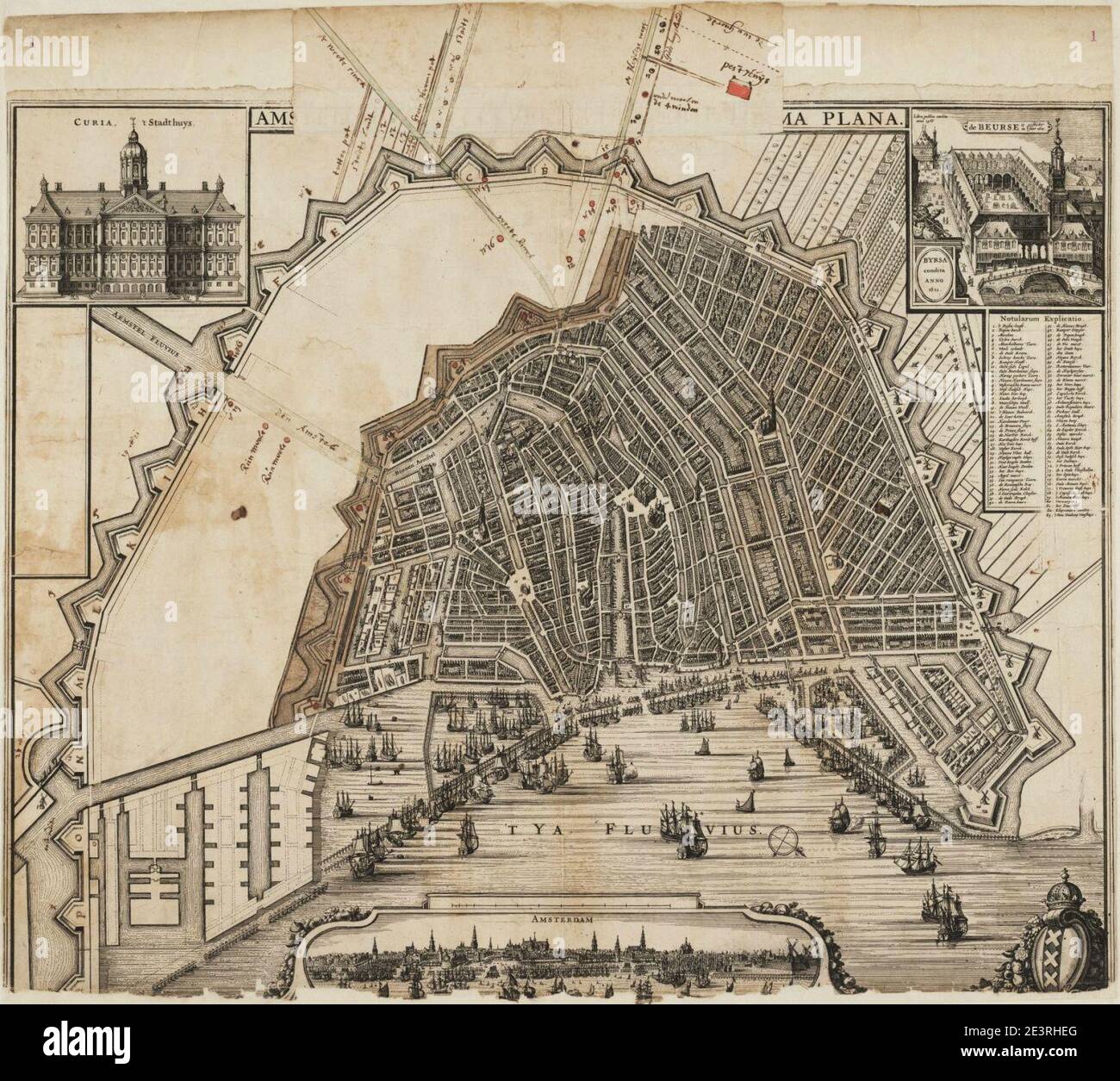 Map of Amsterdam with Windmills to be Relocated in and around the City ...