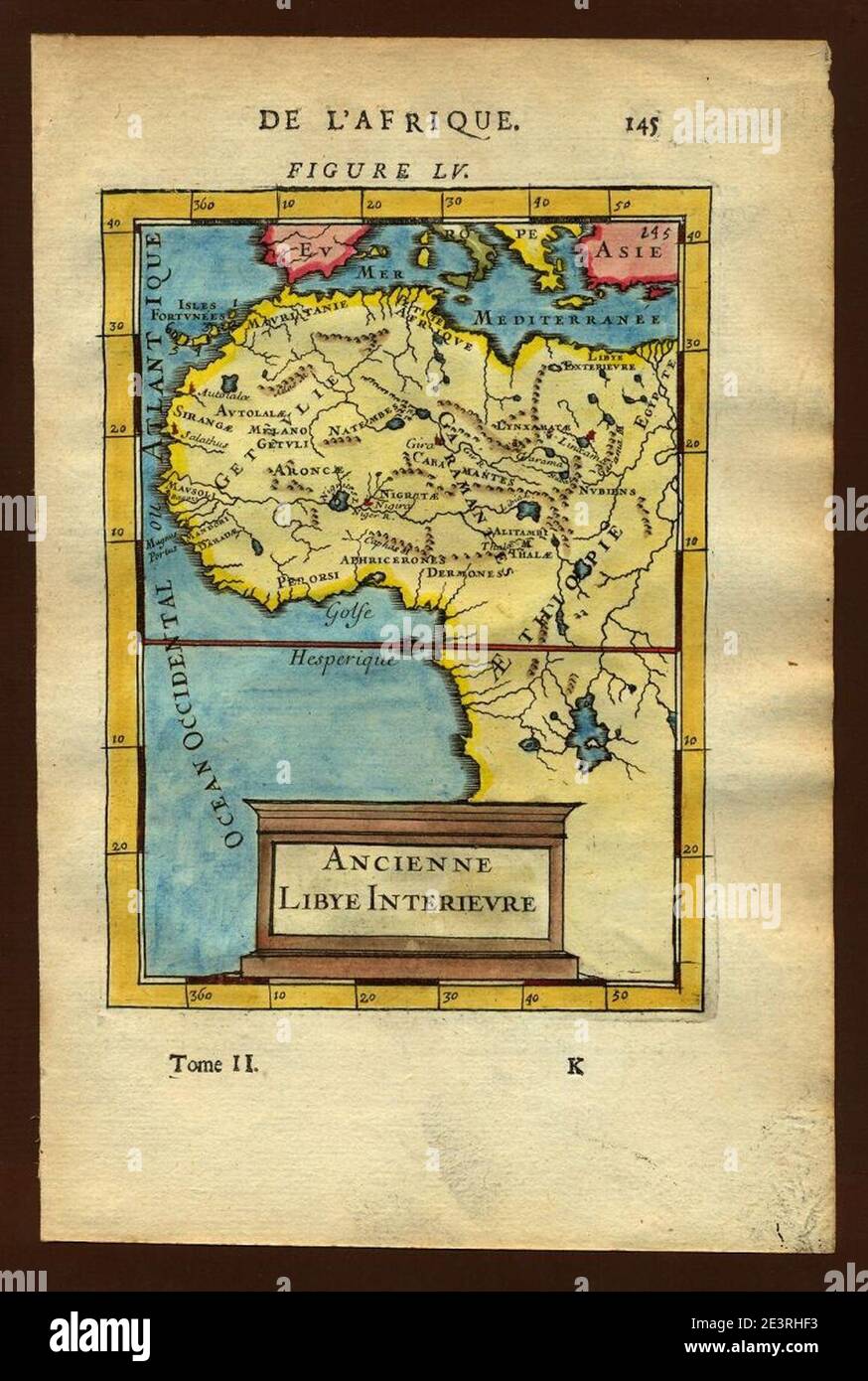 Vintage libya map hi-res stock photography and images - Alamy