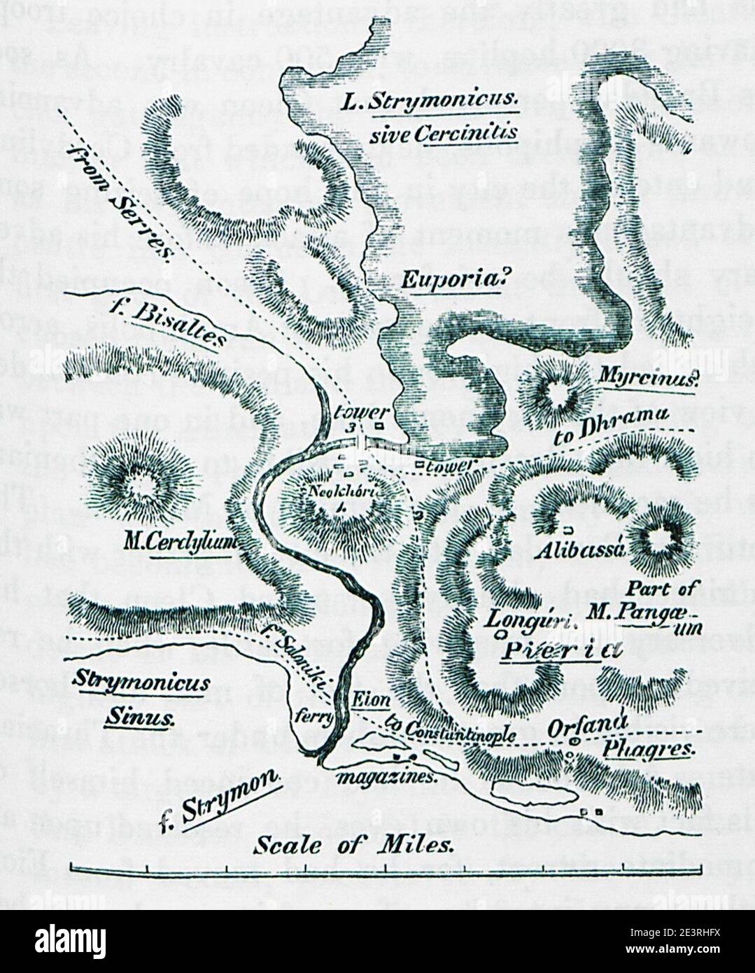 Map of Amphipolis and surrounding environments - Leake William Martin ...