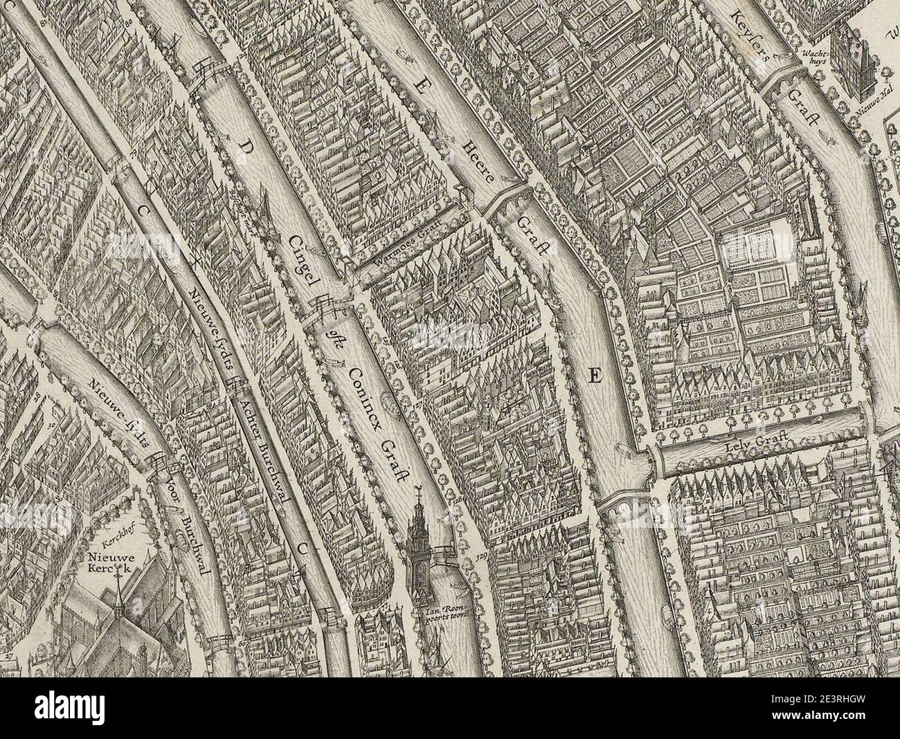 Map of Amsterdam, 1625 Stock Photo - Alamy