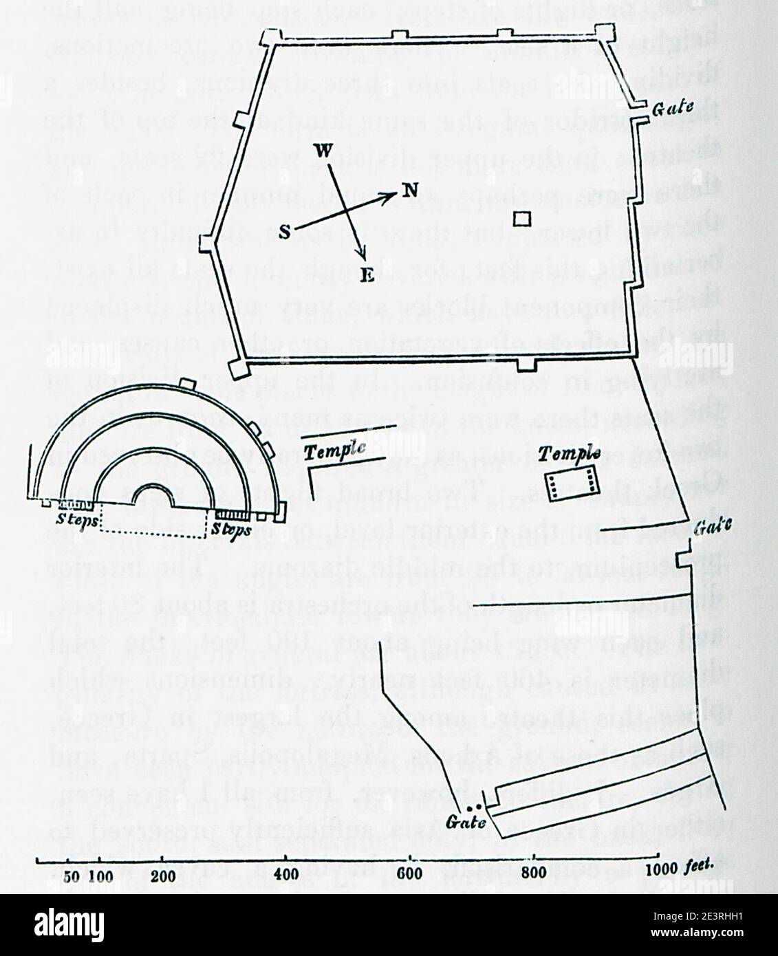 Map of Ancient Dodoni - Leake William Martin - 1824 Stock Photo - Alamy