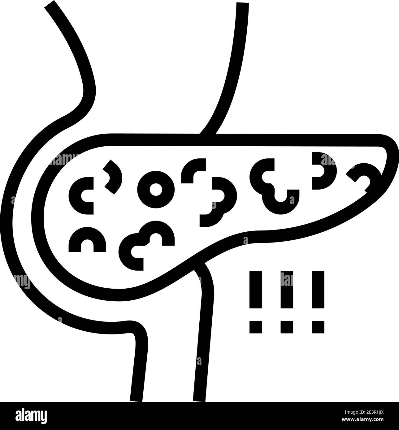 fatty liver line icon vector illustration Stock Vector Image & Art - Alamy