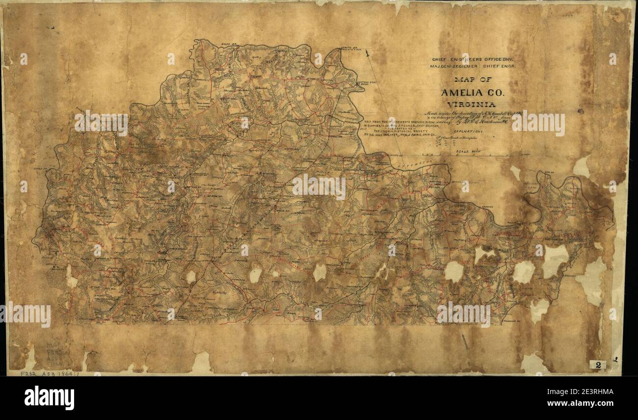 Amelia map hi-res stock photography and images - Alamy