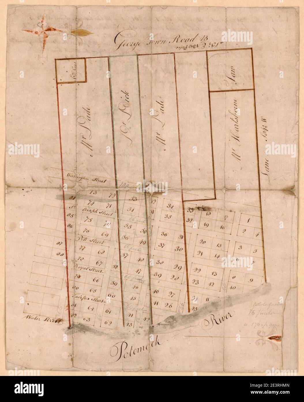 Map of Alexandria, Virginia Stock Photo - Alamy