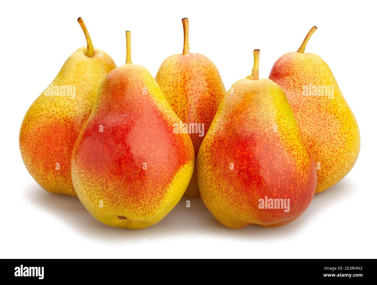 duchess pear path isolated on white Stock Photo - Alamy