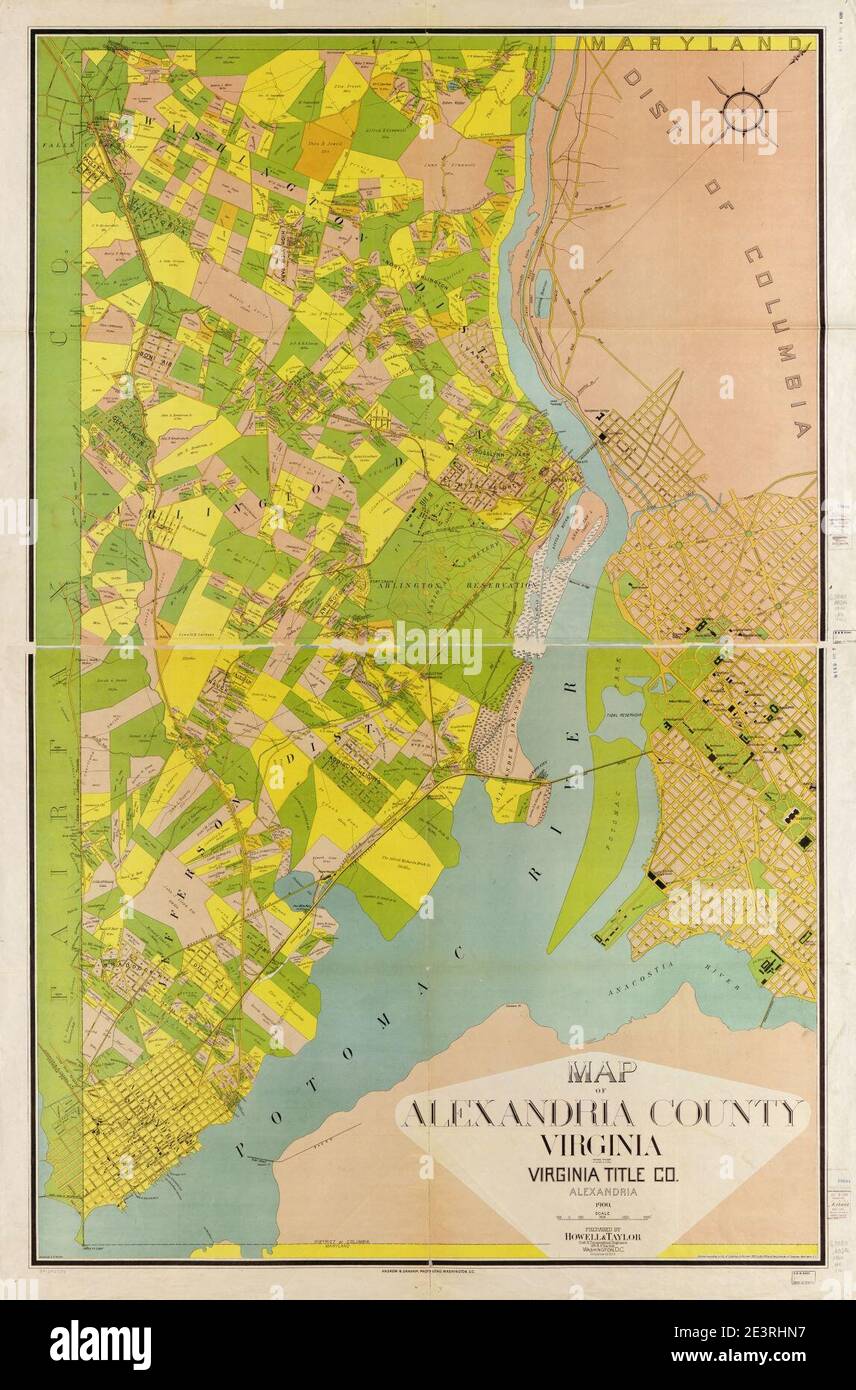 Map of alexandria hi-res stock photography and images - Alamy