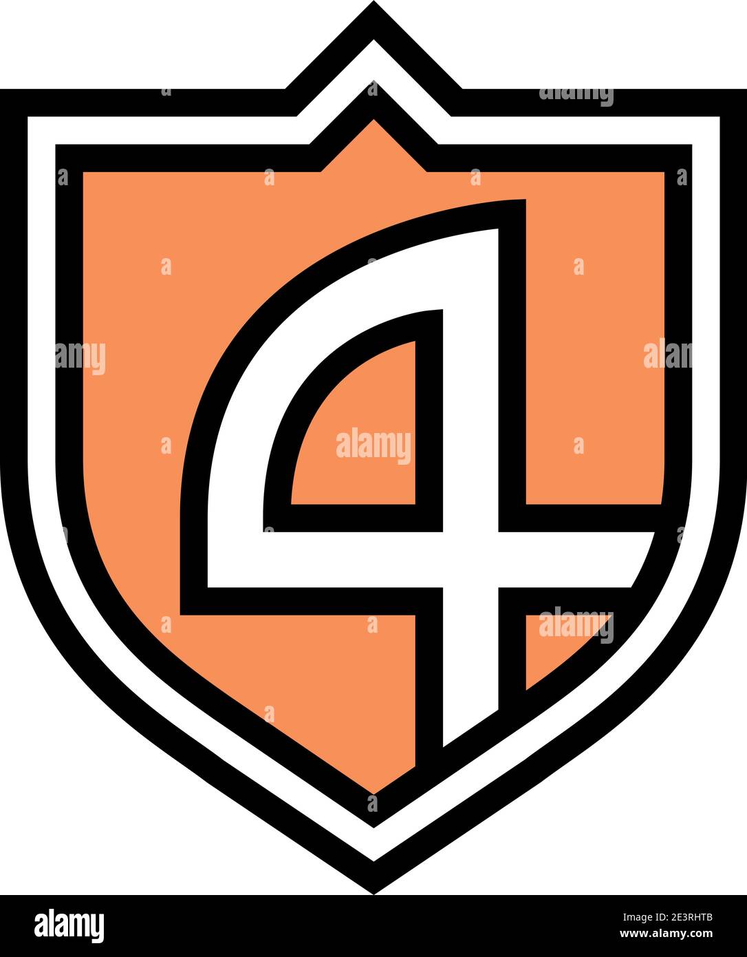 four number color icon vector illustration Stock Vector Image & Art - Alamy