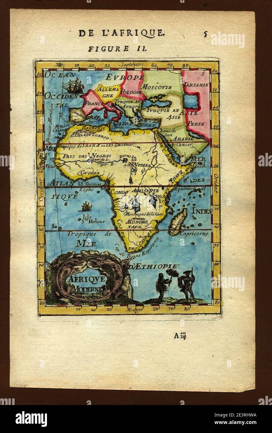 Map of Africa, 1683 Stock Photo - Alamy