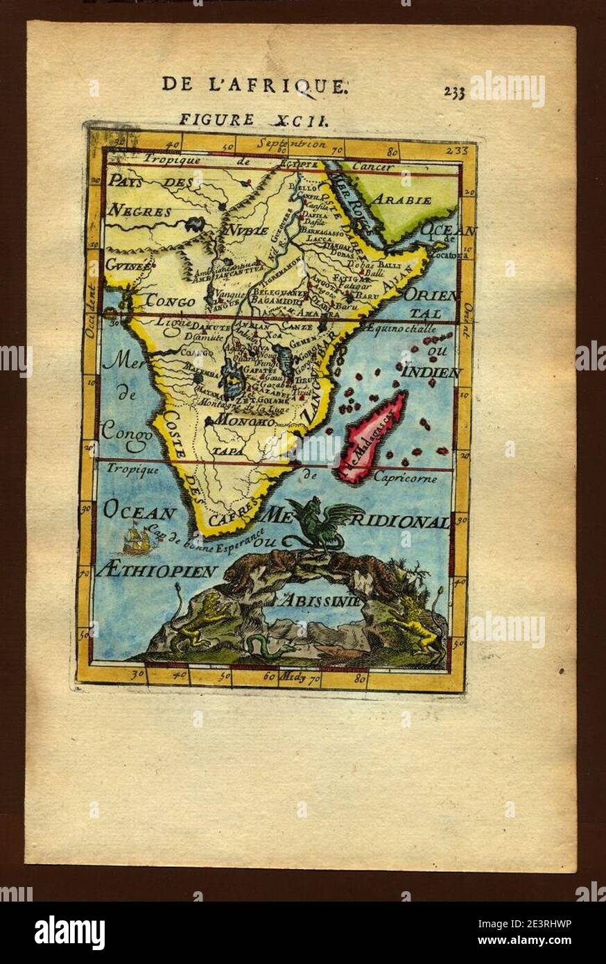 Map of Abyssinia, 1719 Stock Photo - Alamy