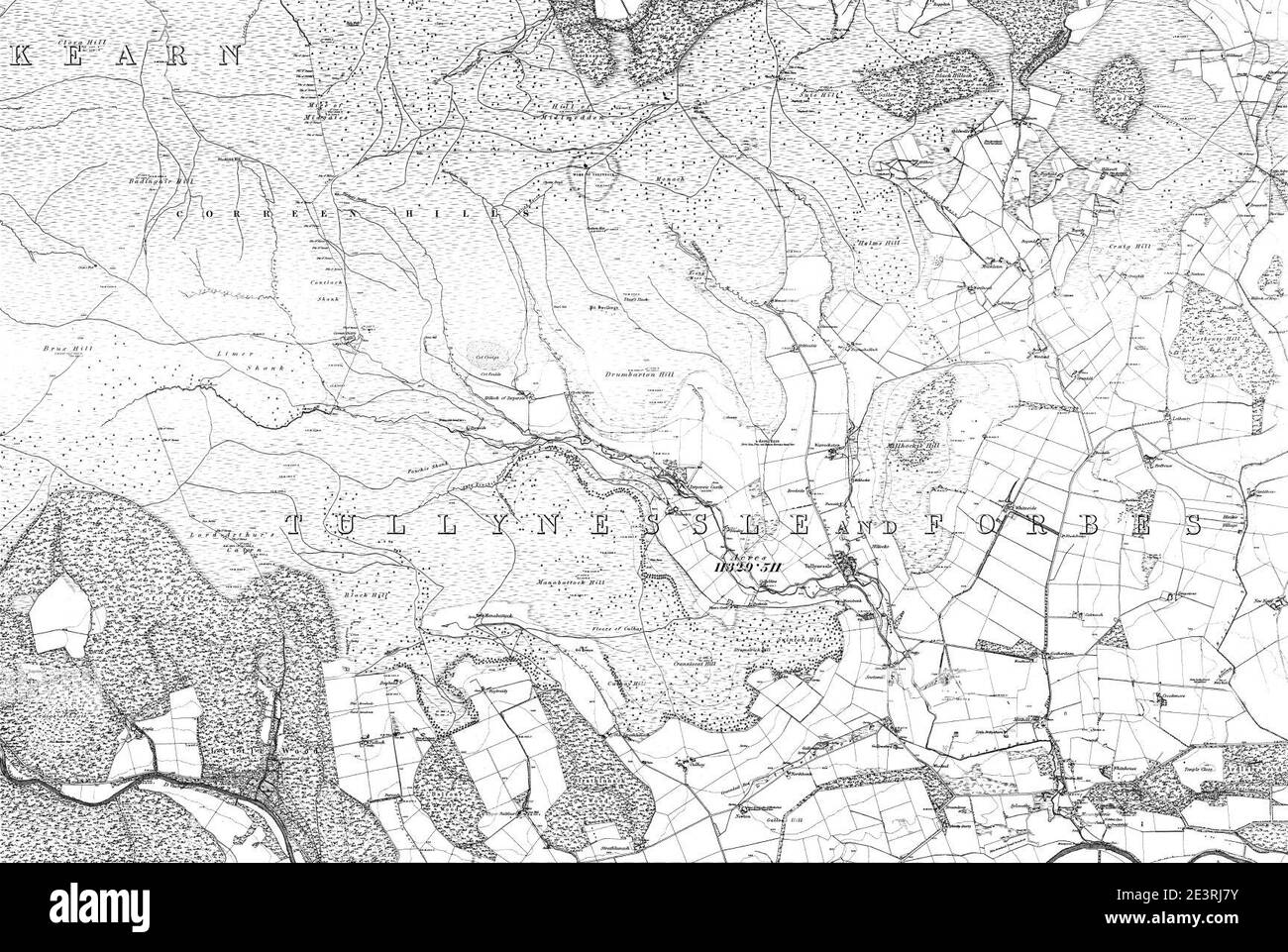 Map of Aberdeenshire OS Map name 052-00, Ordnance Survey, 1868-1874 ...