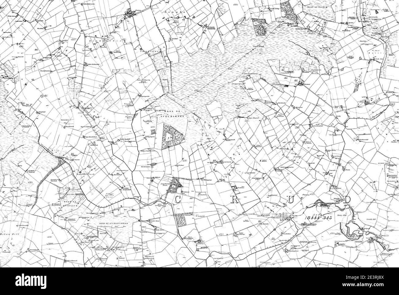Map of Aberdeenshire OS Map name 031-00, Ordnance Survey, 1868-1874 ...