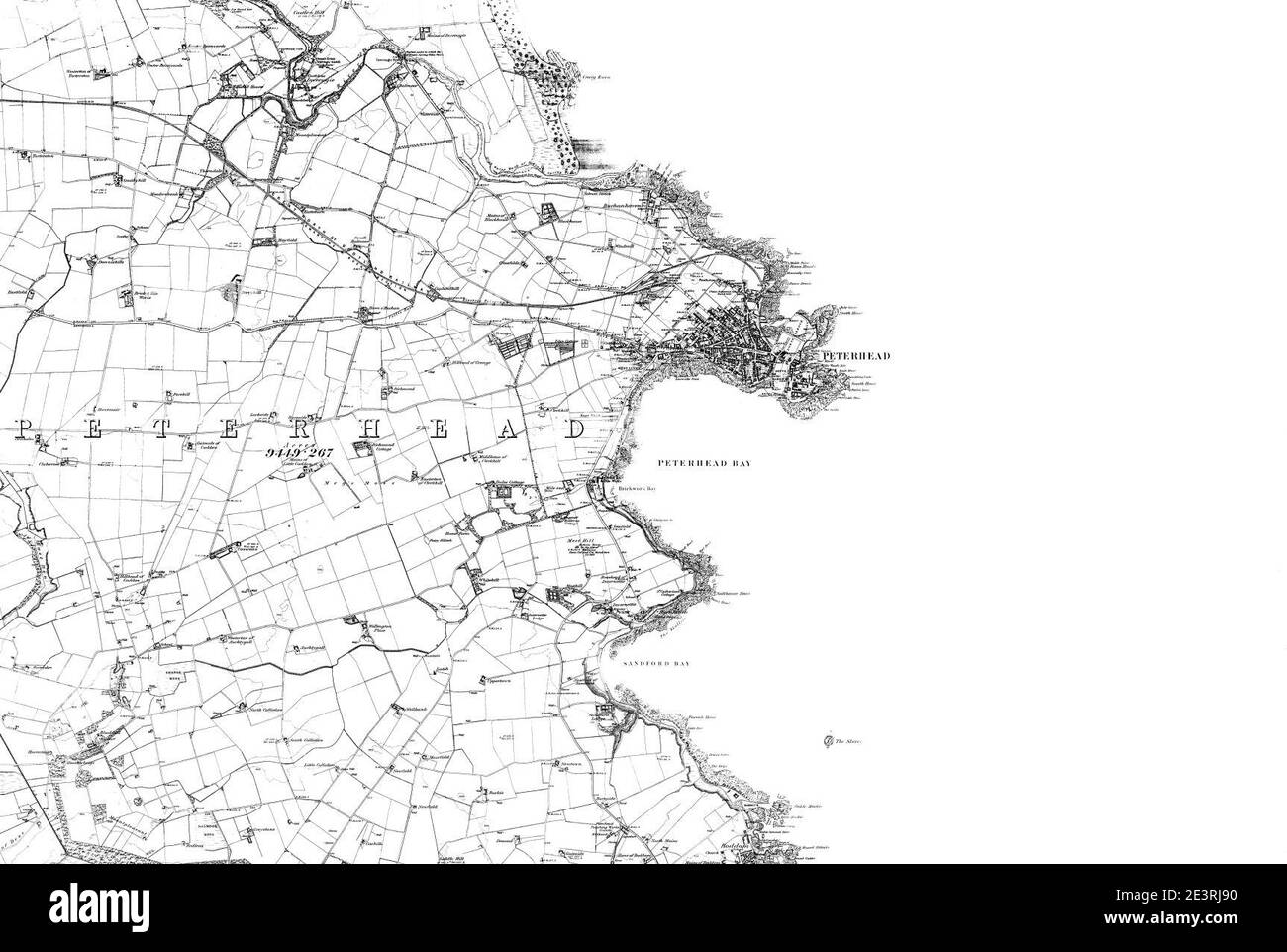 Map of Aberdeenshire OS Map name 023-00, Ordnance Survey, 1868-1874 ...
