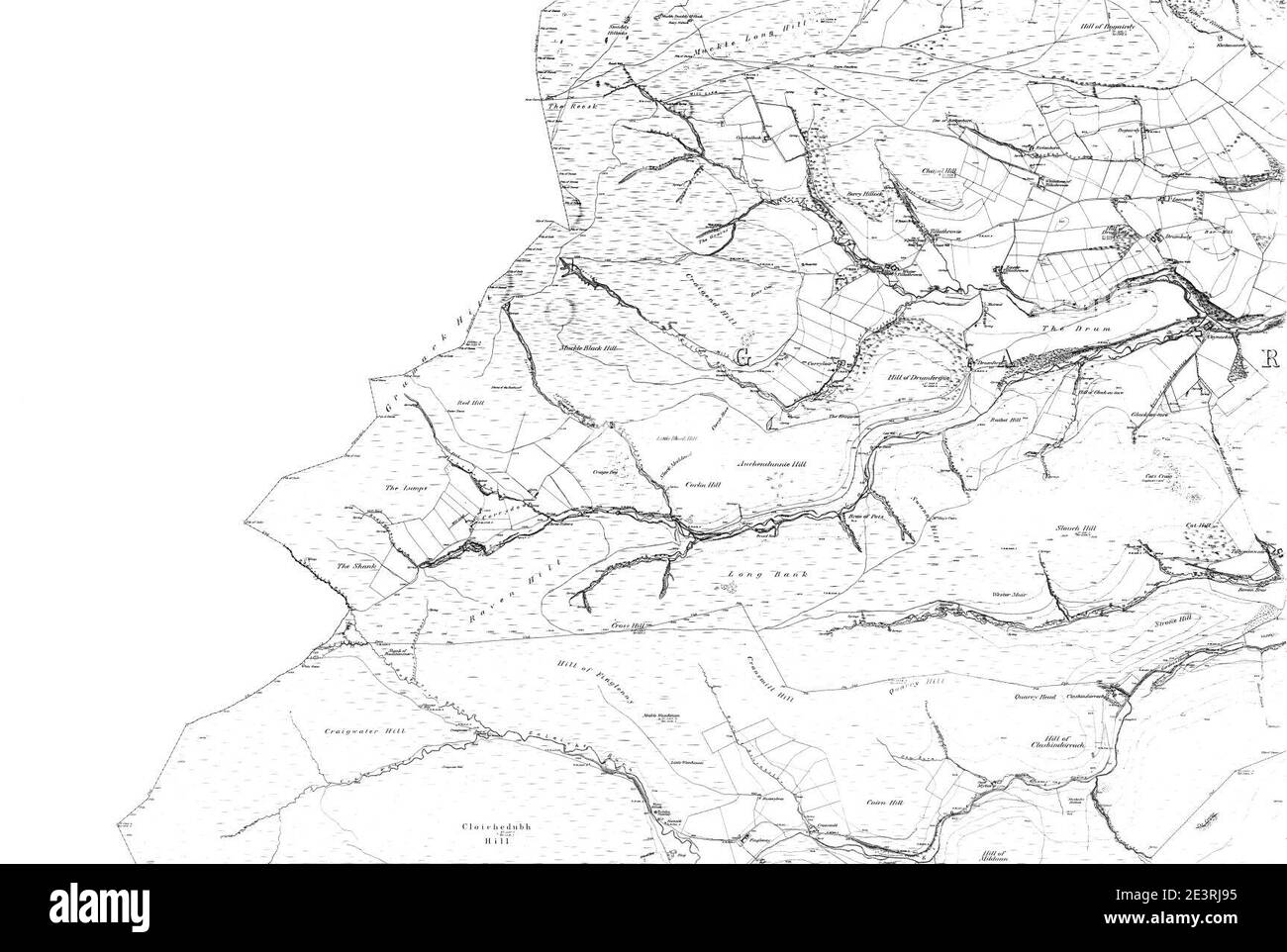 Road Map Scotland Aberdeenshire