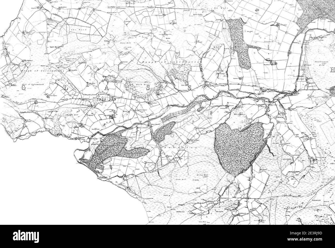 Map of Aberdeenshire OS Map name 025-00, Ordnance Survey, 1868-1874 ...
