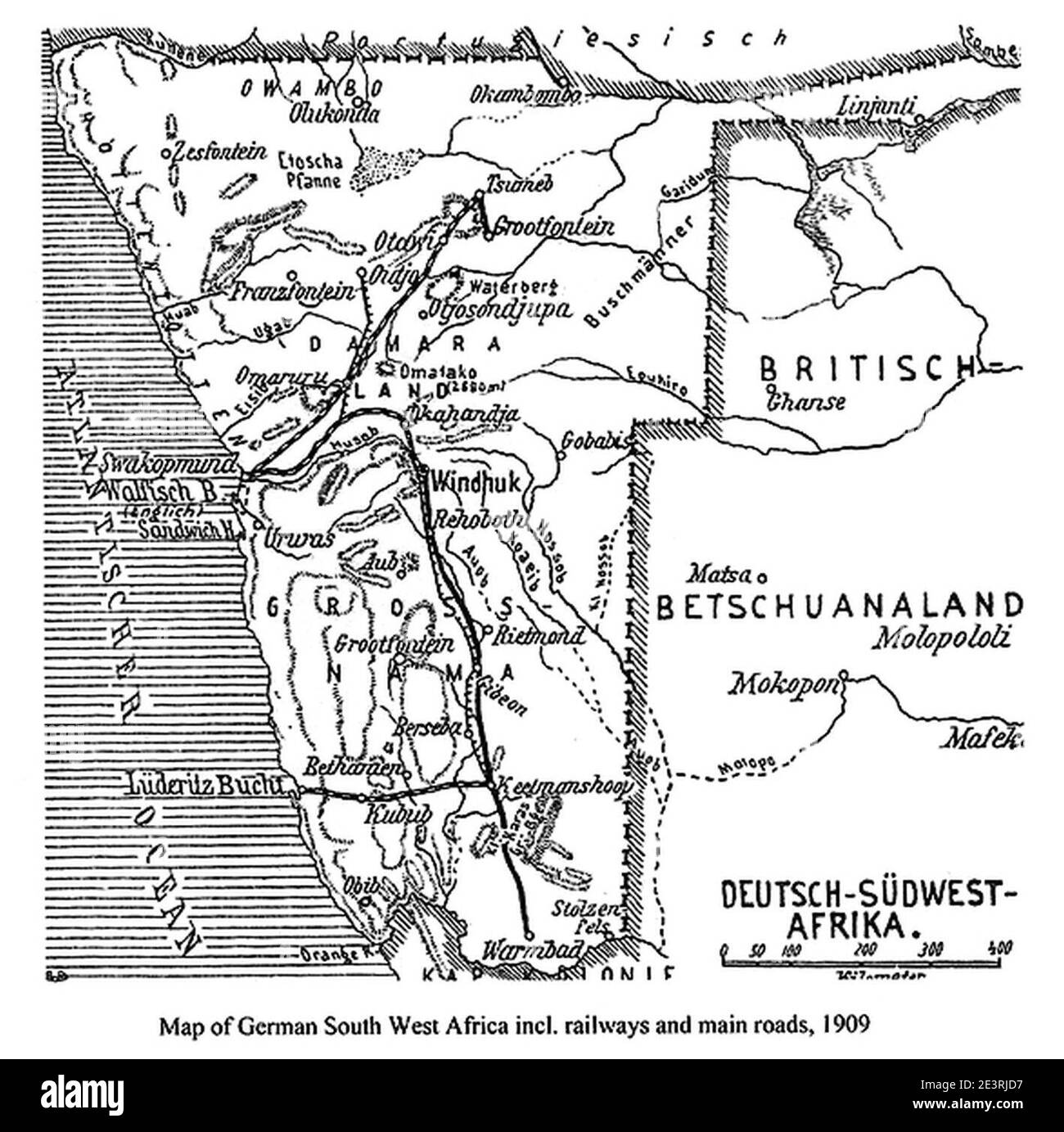 Namibia map Black and White Stock Photos & Images - Alamy