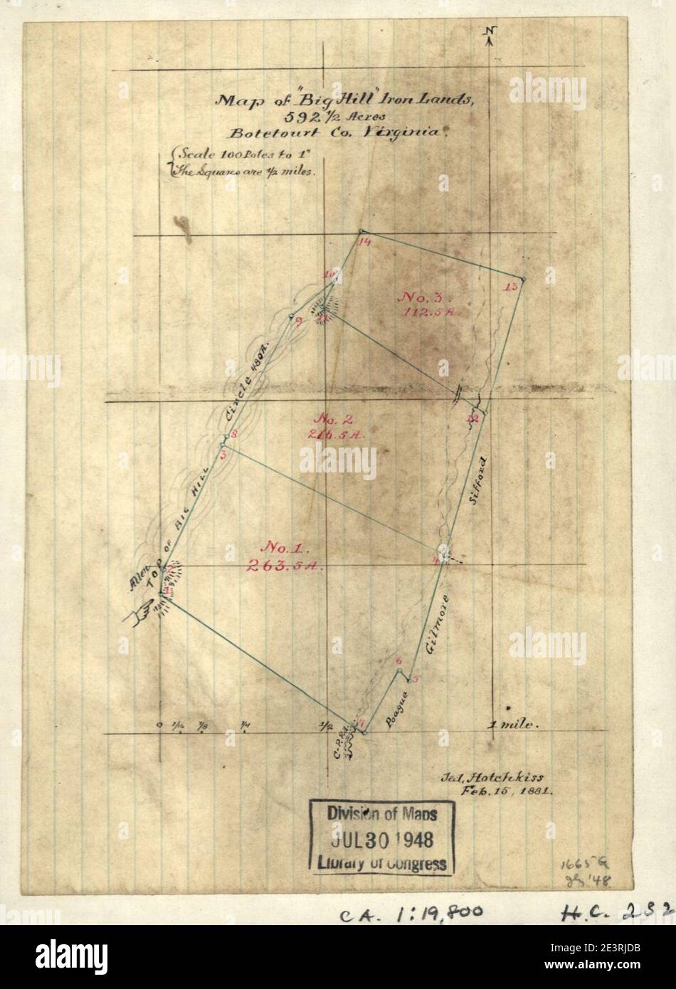 Botetourt virginia map hi-res stock photography and images - Alamy