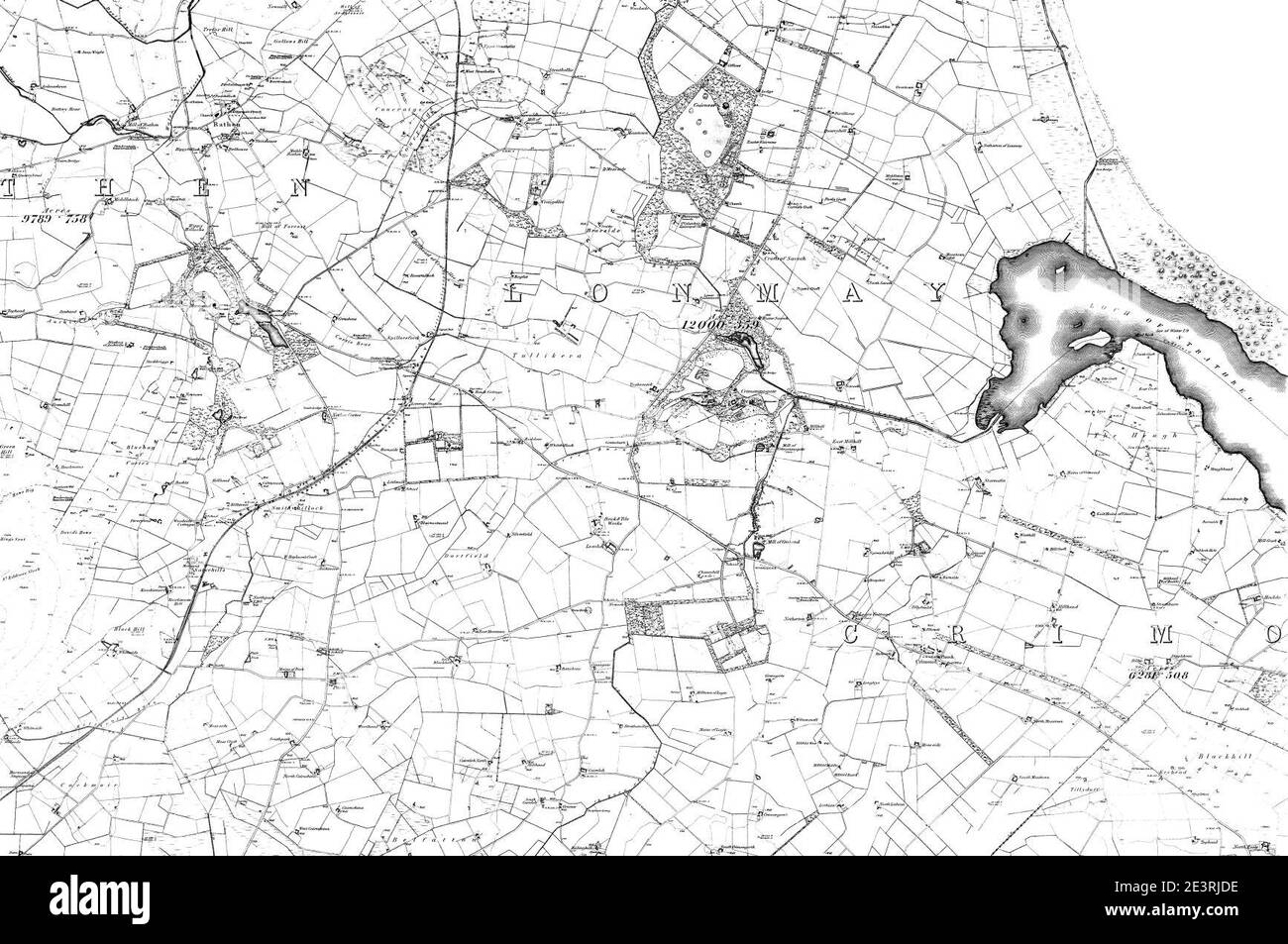 Map of Aberdeenshire OS Map name 008-00, Ordnance Survey, 1868-1874 ...