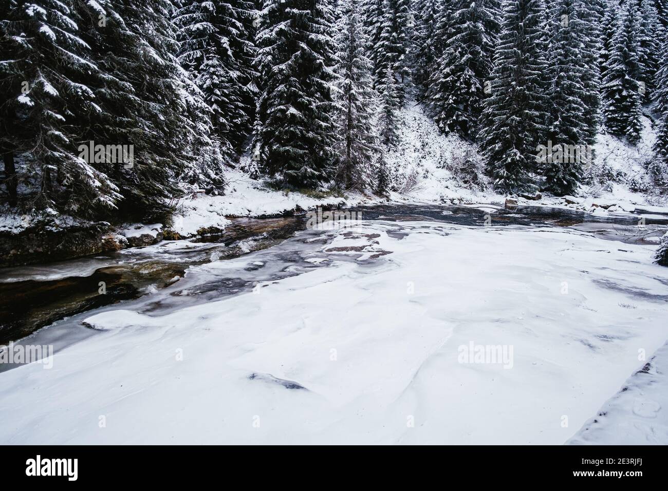 Mumlava is a mountain river flowing through the Giant Mountains and at ...