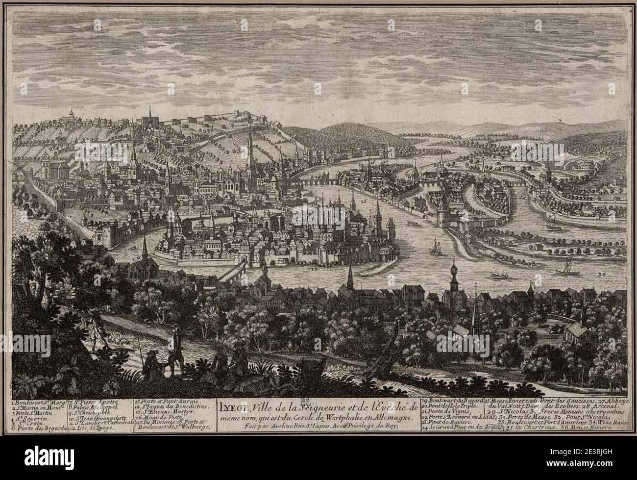 Liege map hi-res stock photography and images - Alamy