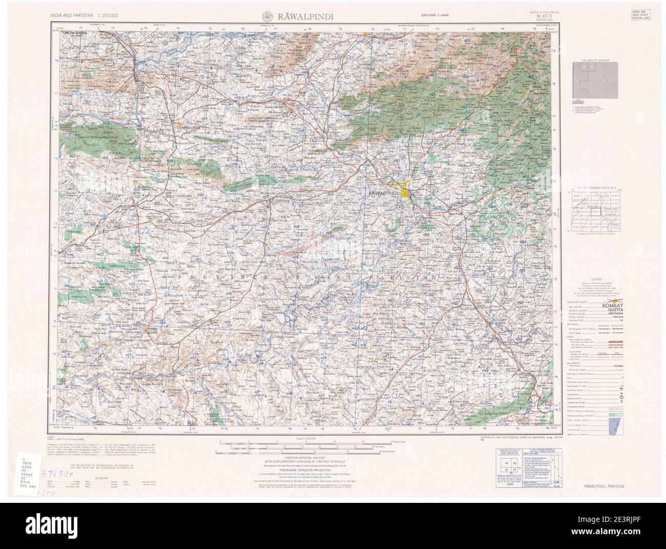 Rawalpindi map hi-res stock photography and images - Alamy