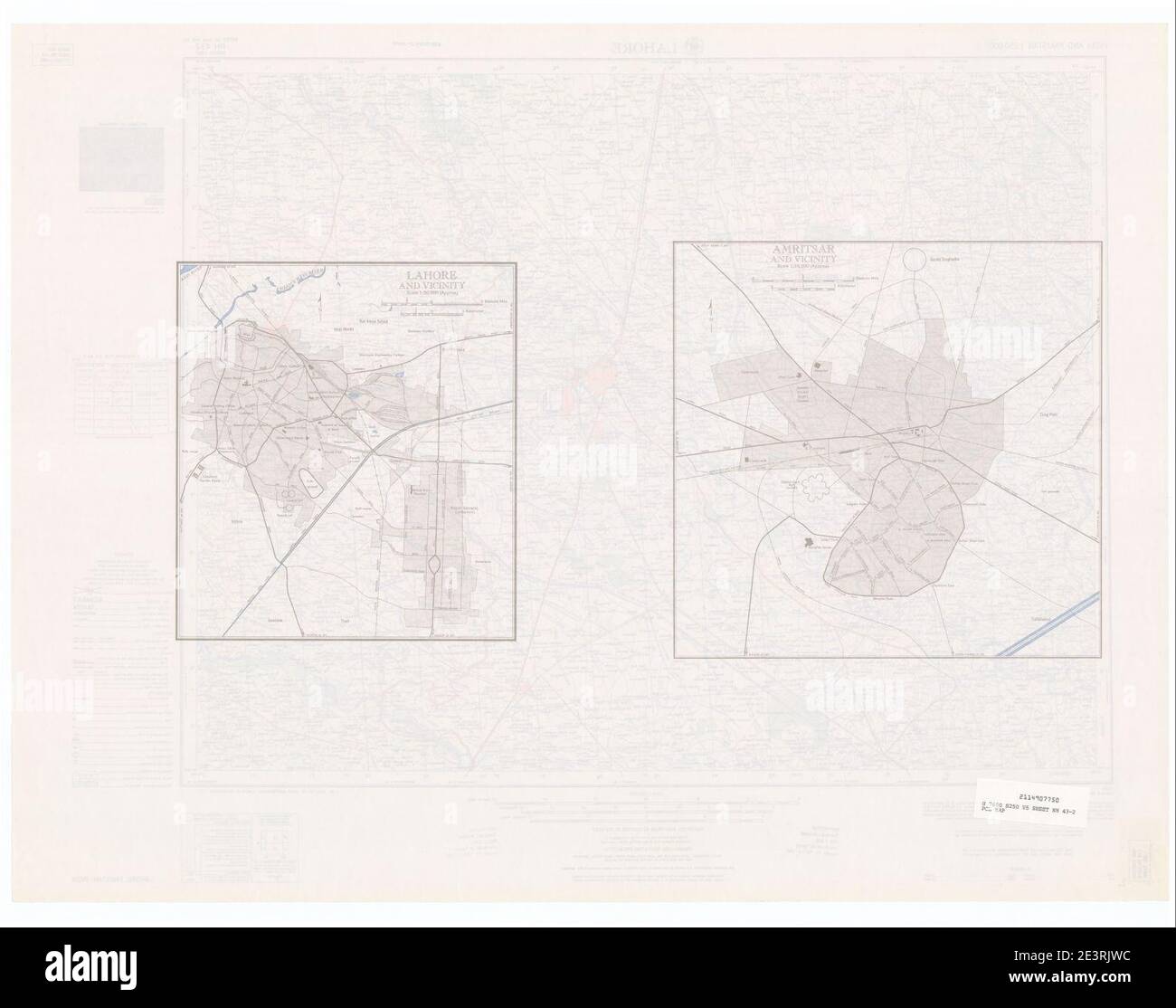 Map of india and pakistan lahore hi-res stock photography and images ...