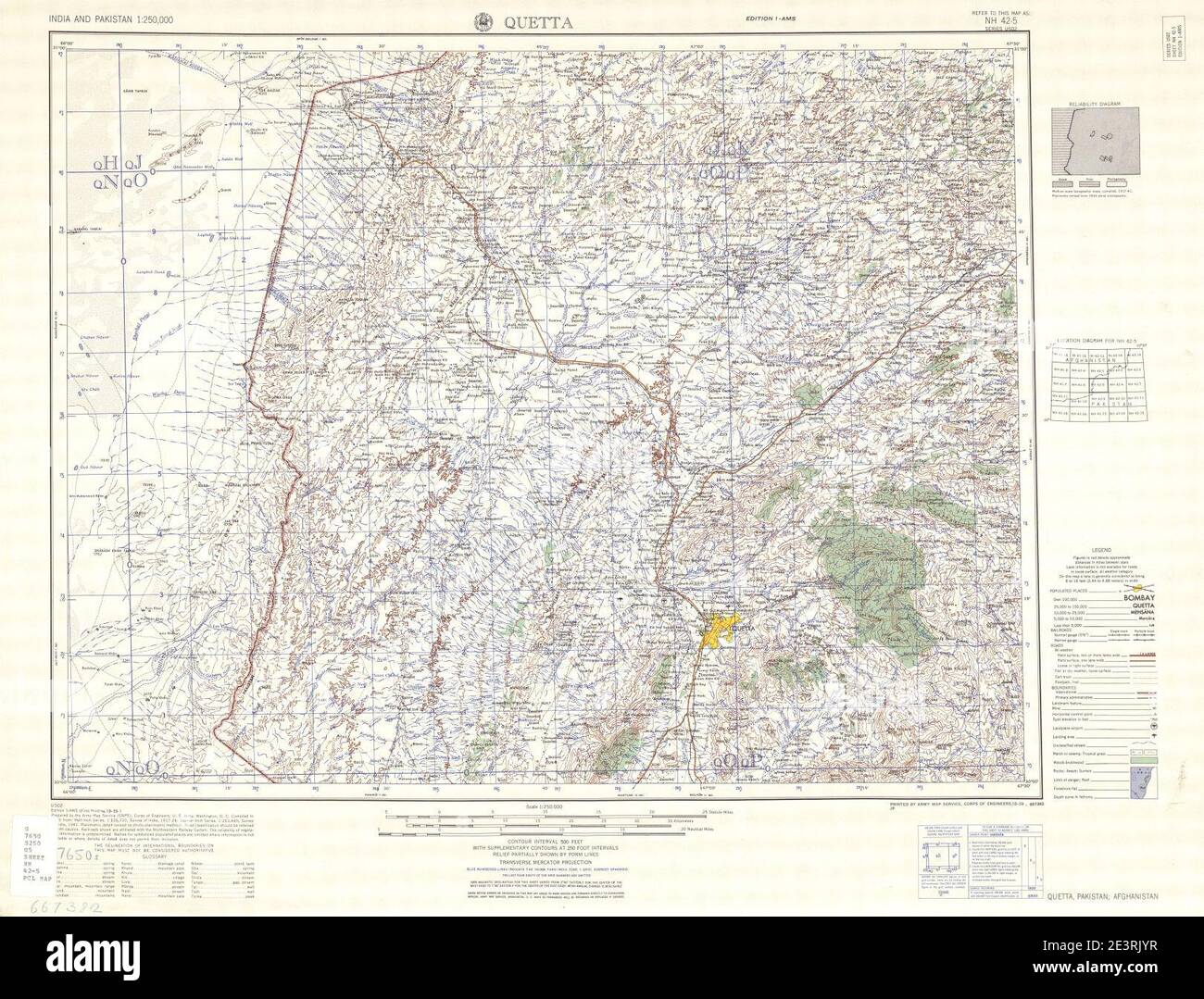 Quetta map hi-res stock photography and images - Alamy