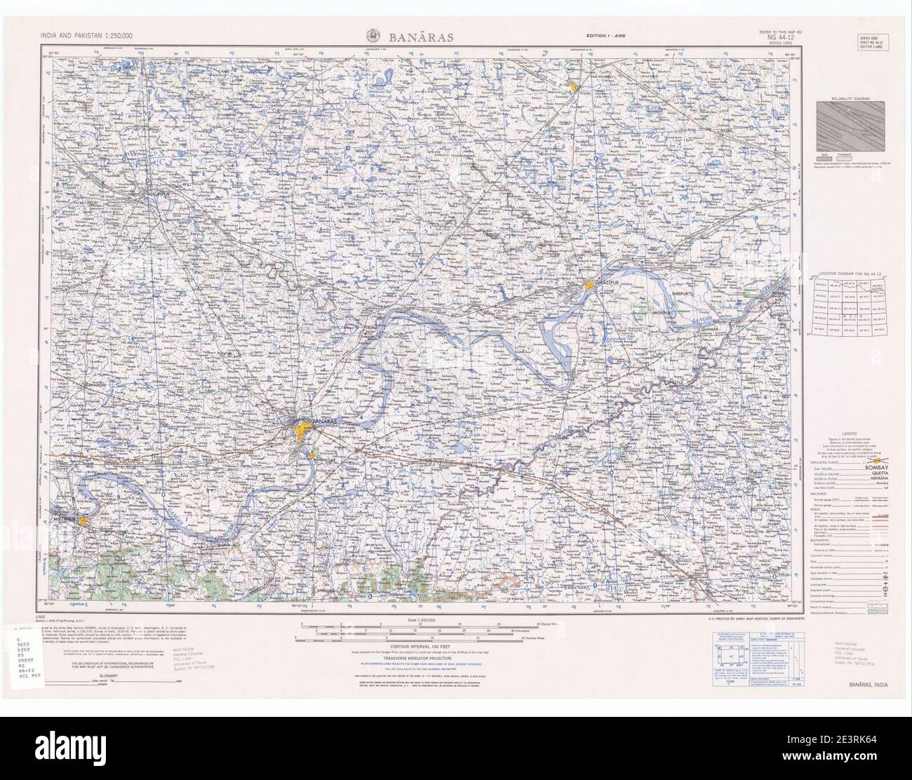 Banaras map hi-res stock photography and images - Alamy