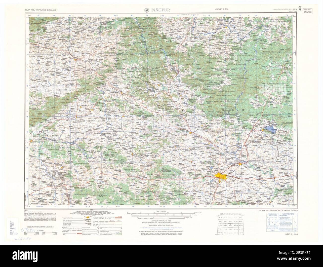 Nagpur map hi-res stock photography and images - Alamy