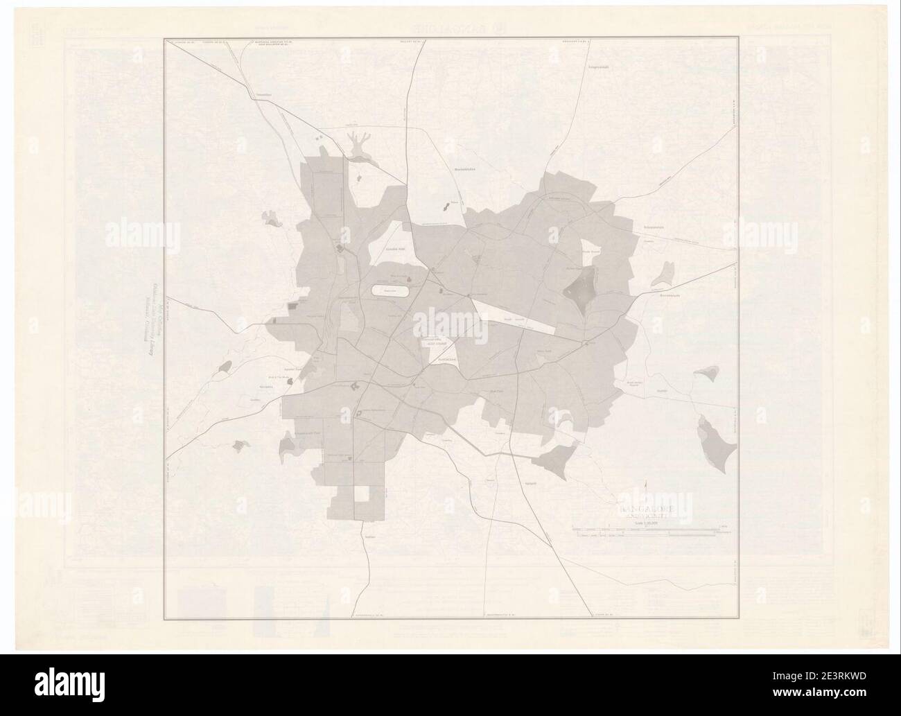 Bangalore map hi-res stock photography and images - Alamy