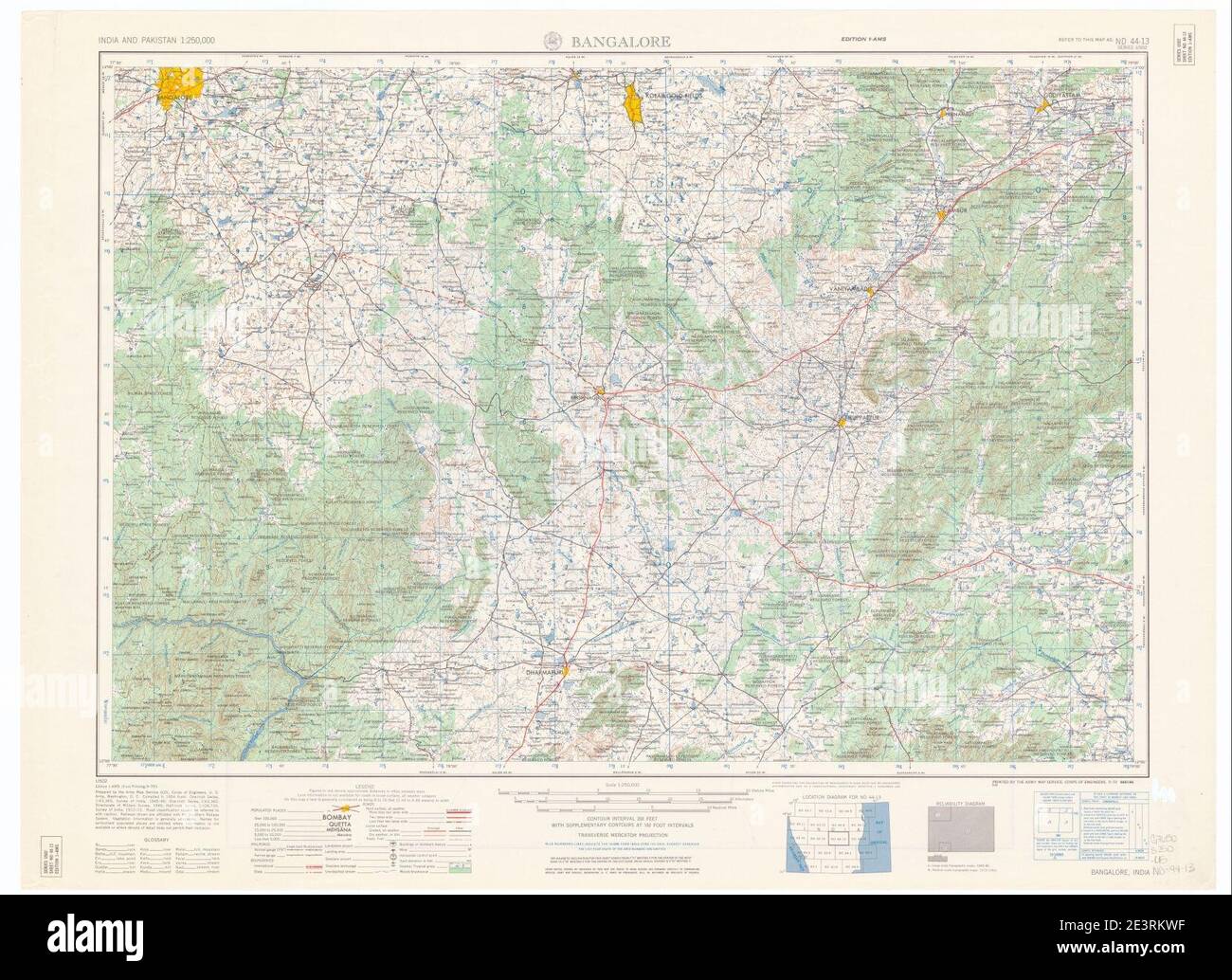 Bangalore map hi-res stock photography and images - Alamy