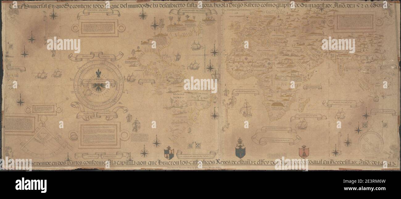 1529 map ribero hi-res stock photography and images - Alamy