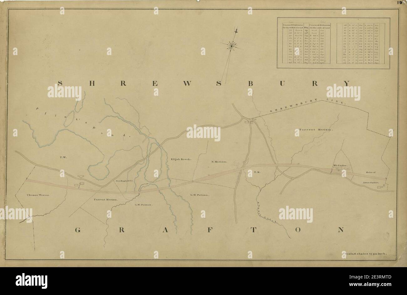Maps showing the location of the Boston & Worcester Rail Road - copied ...