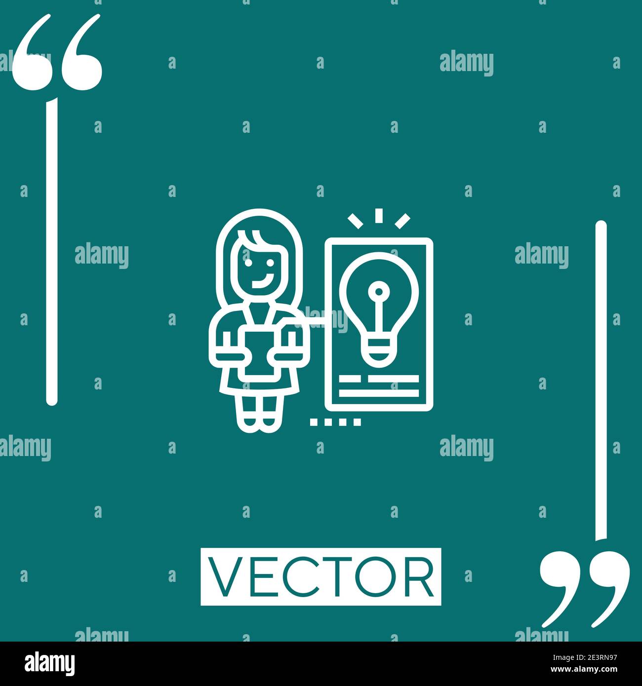 kpi vector icon Linear icon. Editable stroked line Stock Vector Image ...