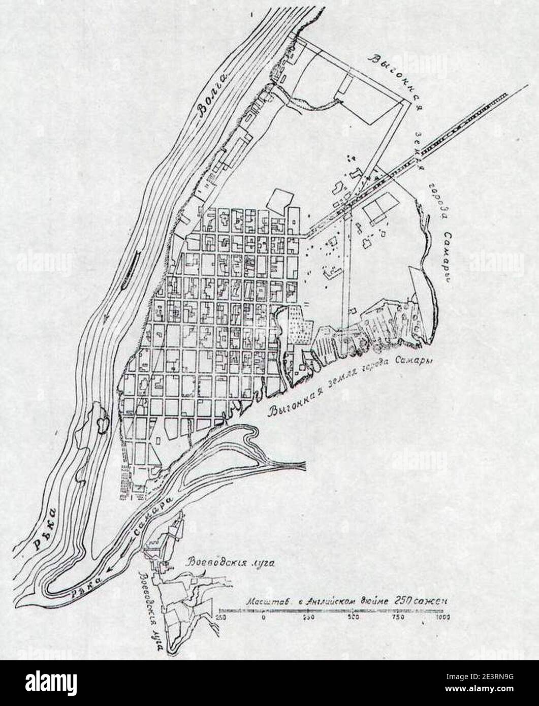 Maps of Samara 1851 Stock Photo - Alamy