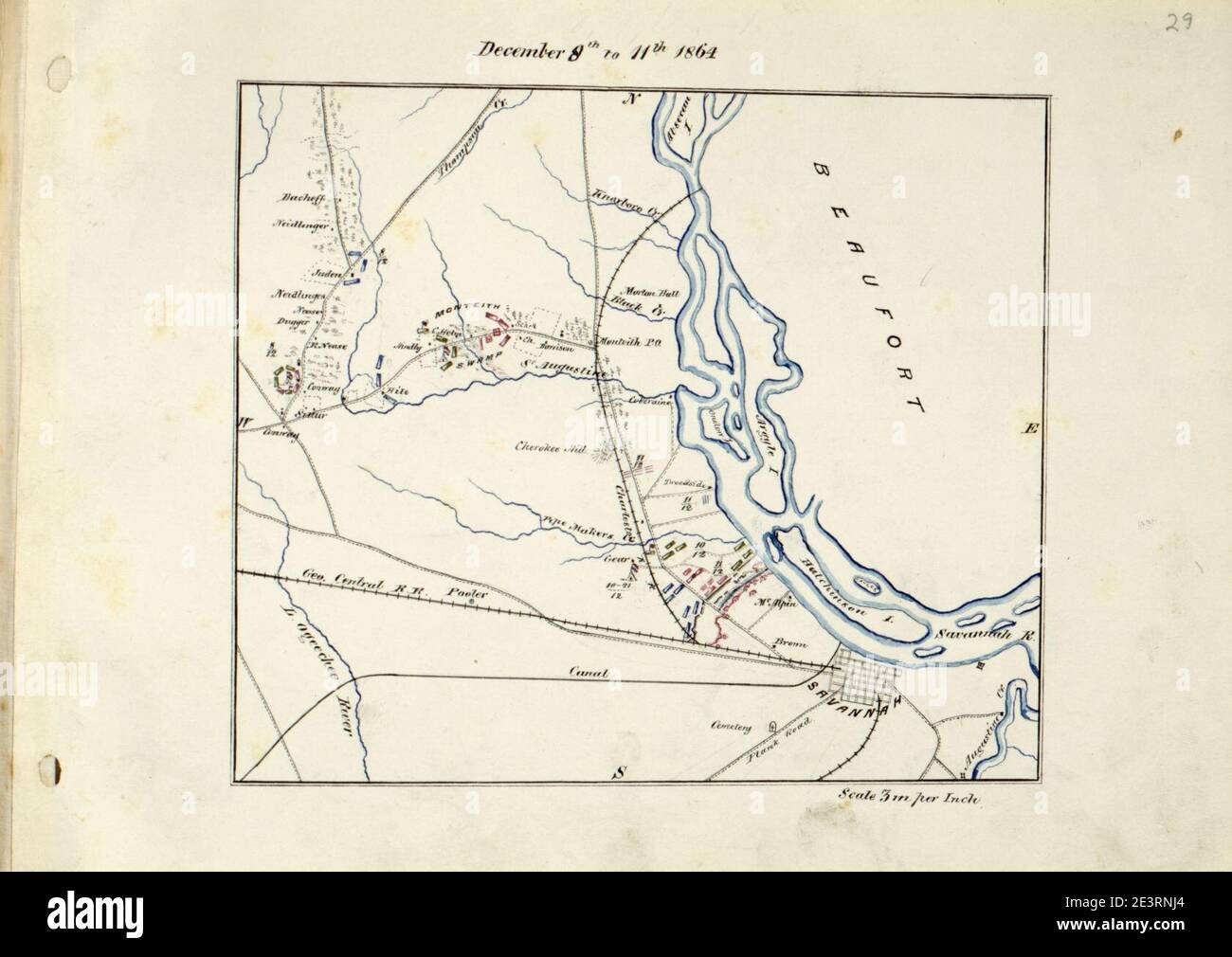 Maps illustrating Gen'l Sherman's ''March to the sea'' and through the ...