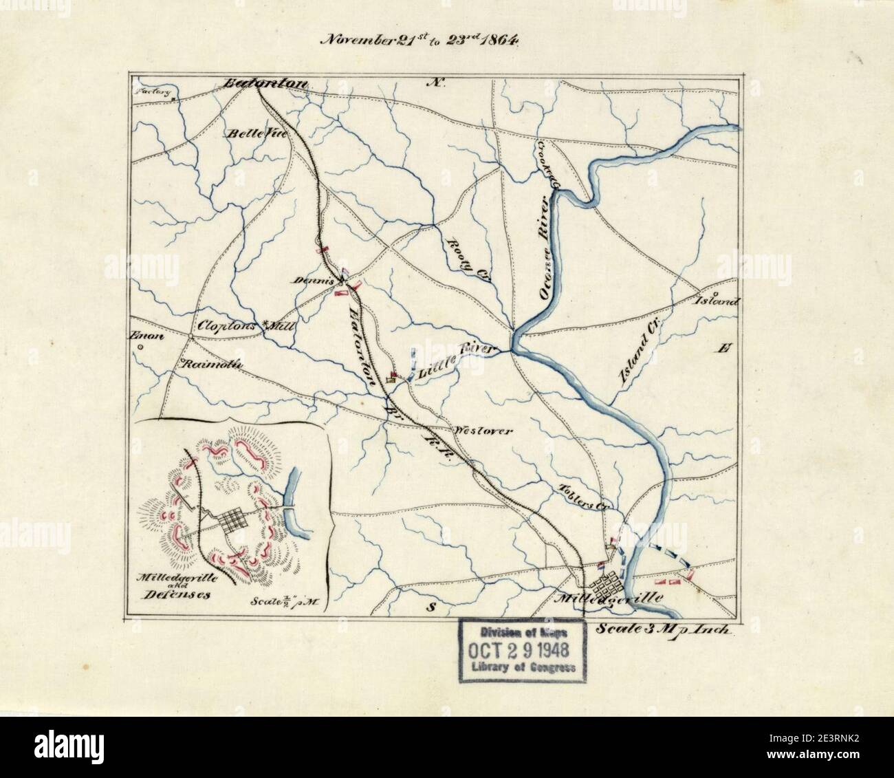 Maps for history of 20th Army Corps, June 1864-May 11, 1865 Stock Photo ...