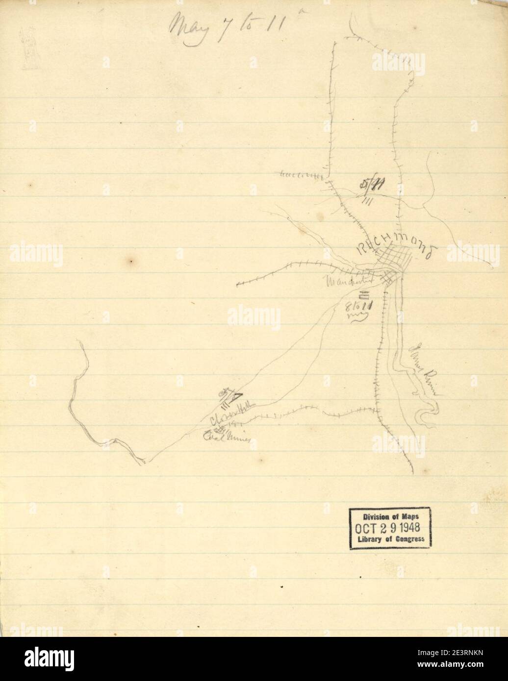 Maps for history of 20th Army Corps, June 1864-May 11, 1865 Stock Photo ...