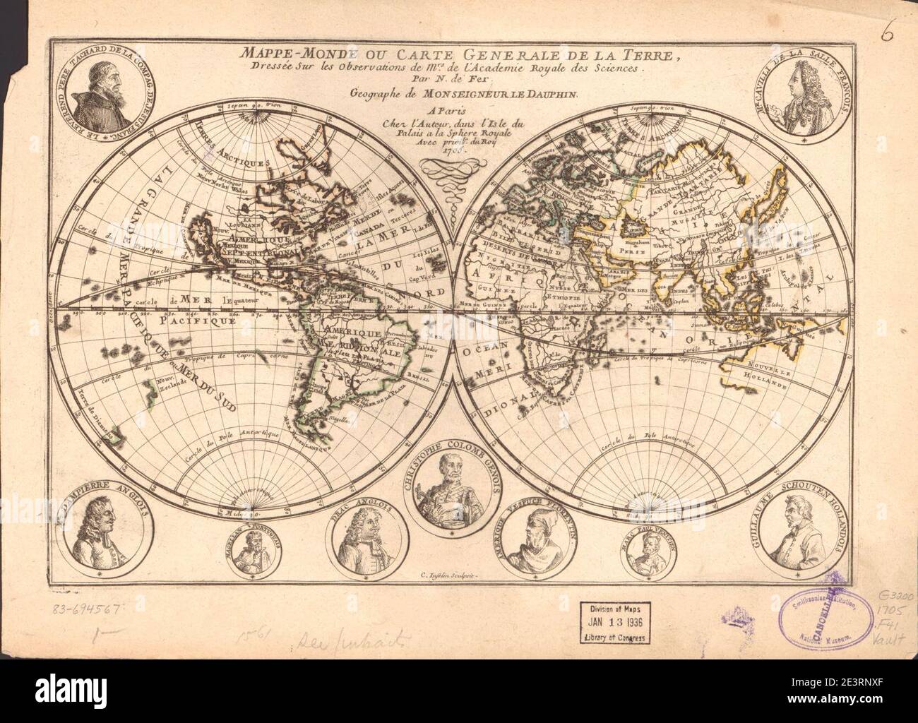 Mappe-monde ou carte générale de la terre Stock Photo - Alamy