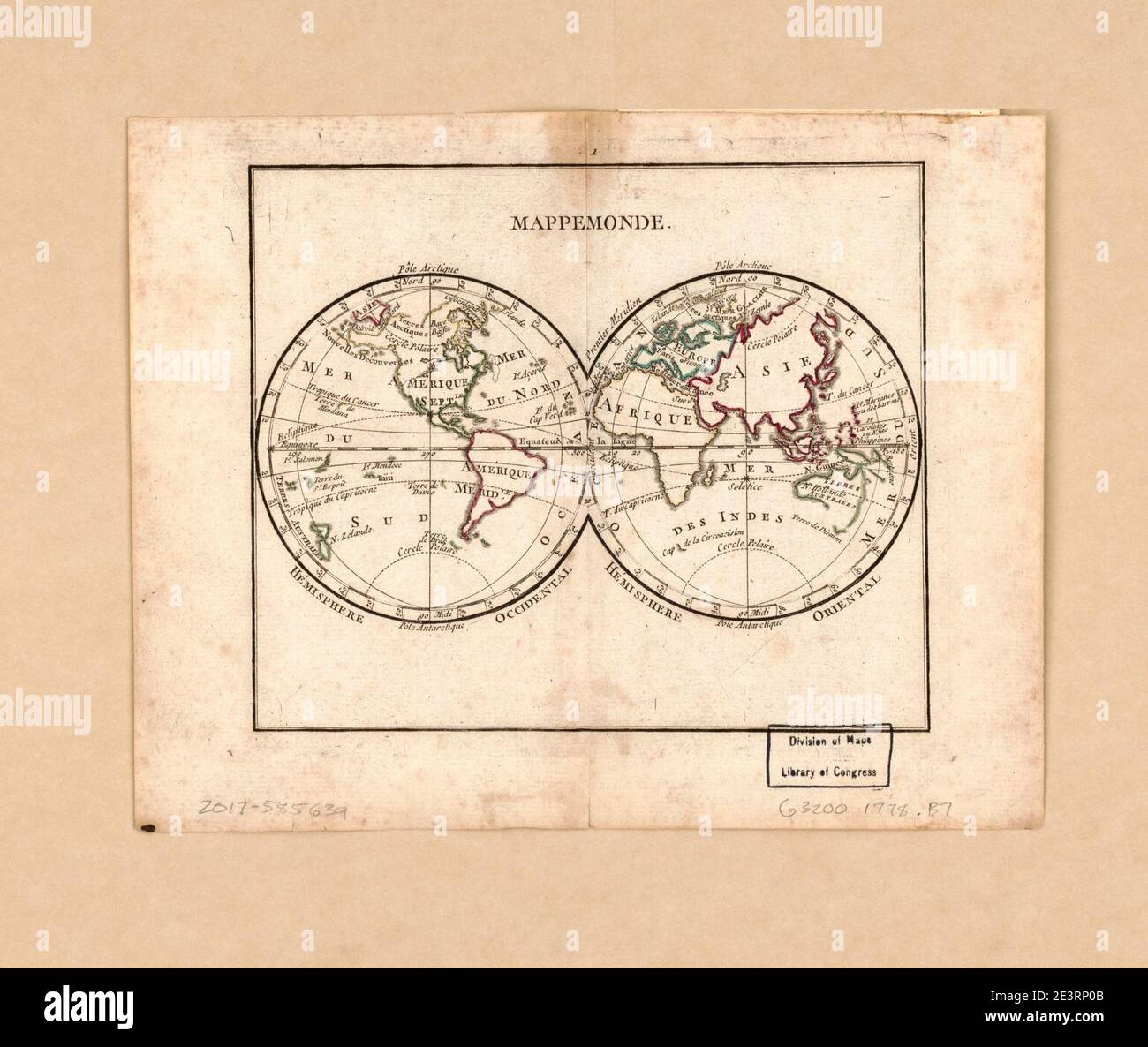 Mappemonde hi-res stock photography and images - Alamy