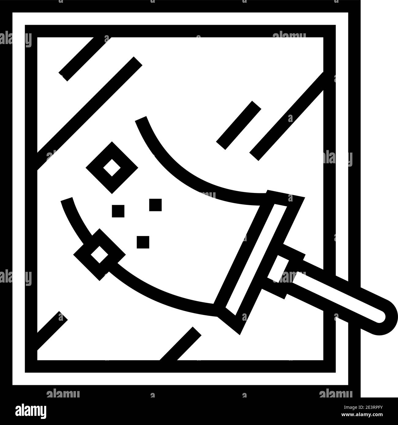 window cleaning line icon vector illustration Stock Vector Image & Art ...