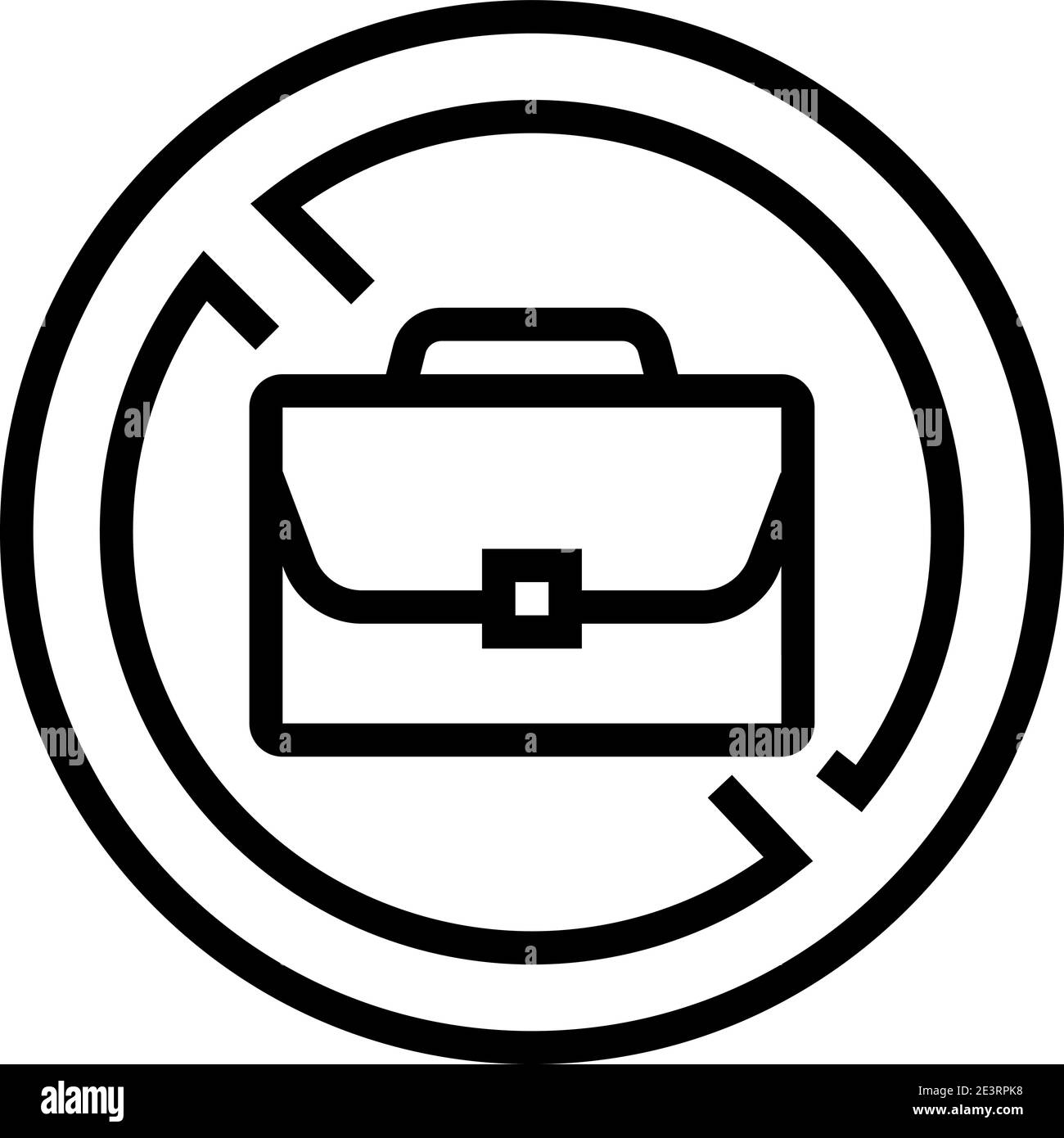 job lost poverty problem line icon vector illustration Stock Vector ...