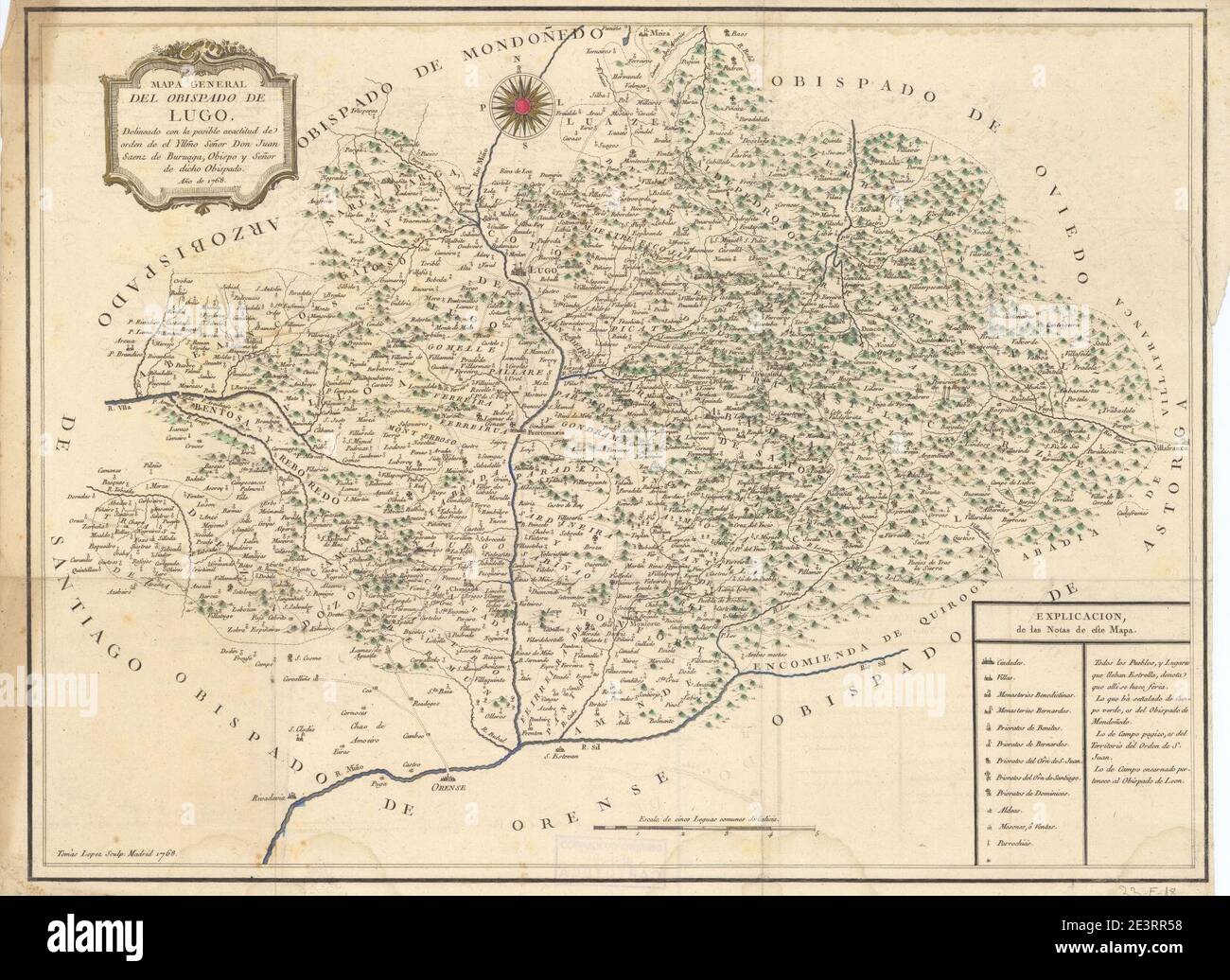 Mapa de lugo hi-res stock photography and images - Alamy