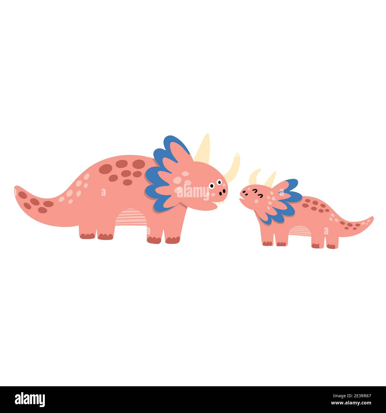 Mother baby dinosaurs Stock Vector Images - Alamy