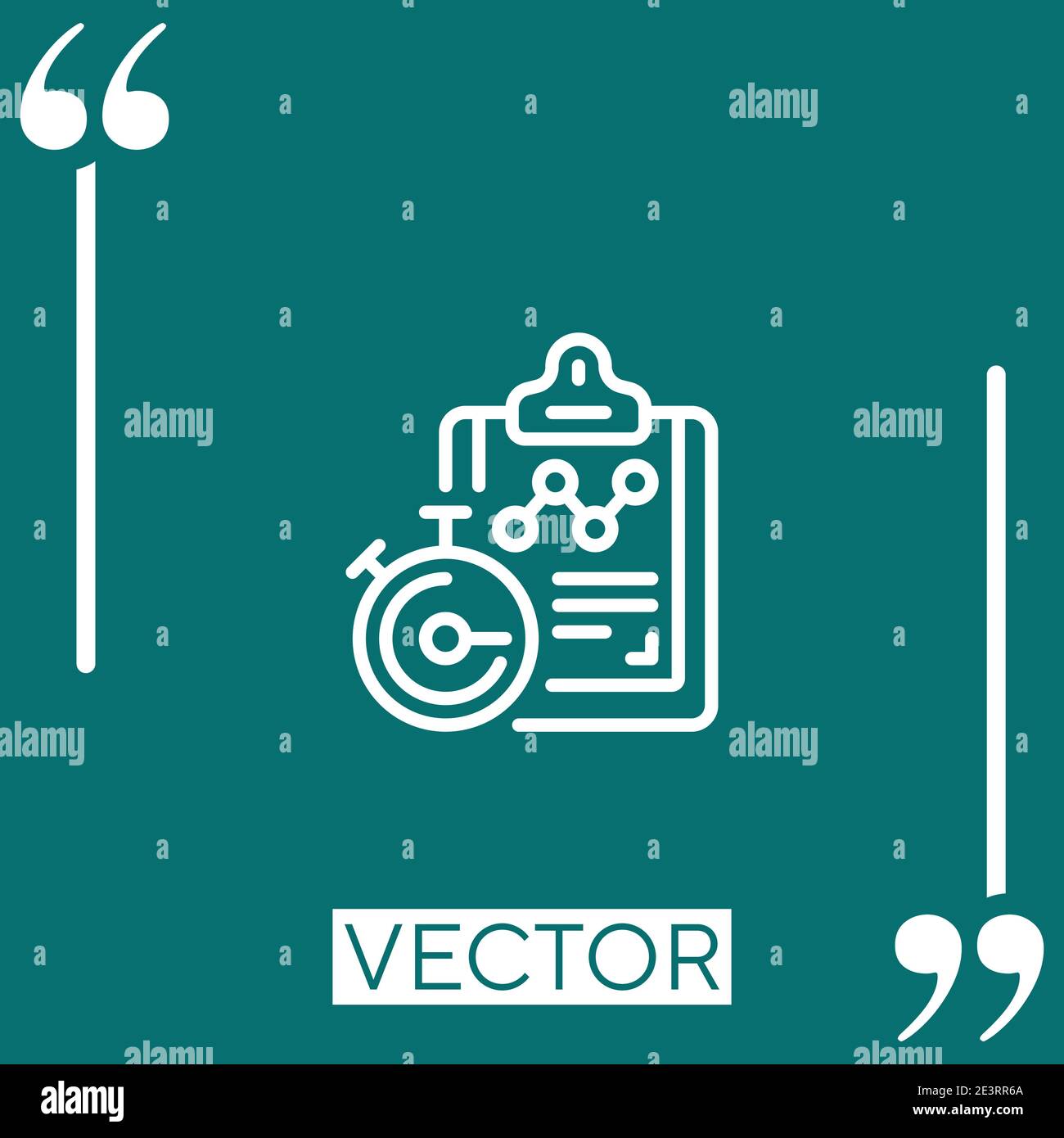 routine vector icon Linear icon. Editable stroke line Stock Vector ...