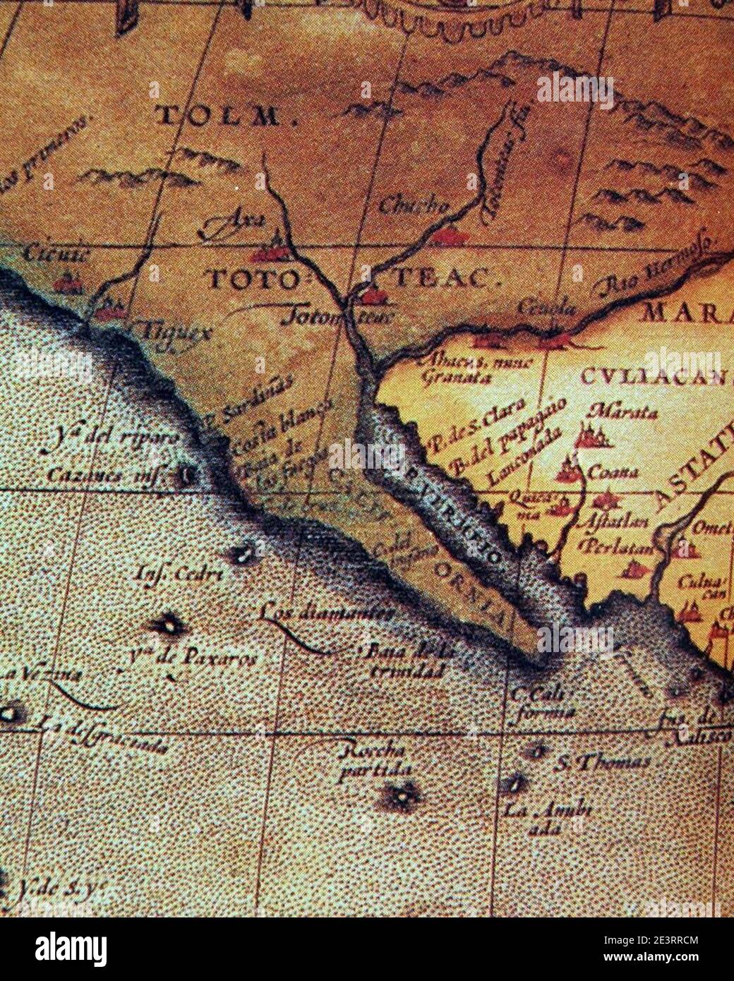 Mapa de California Stock Photo - Alamy