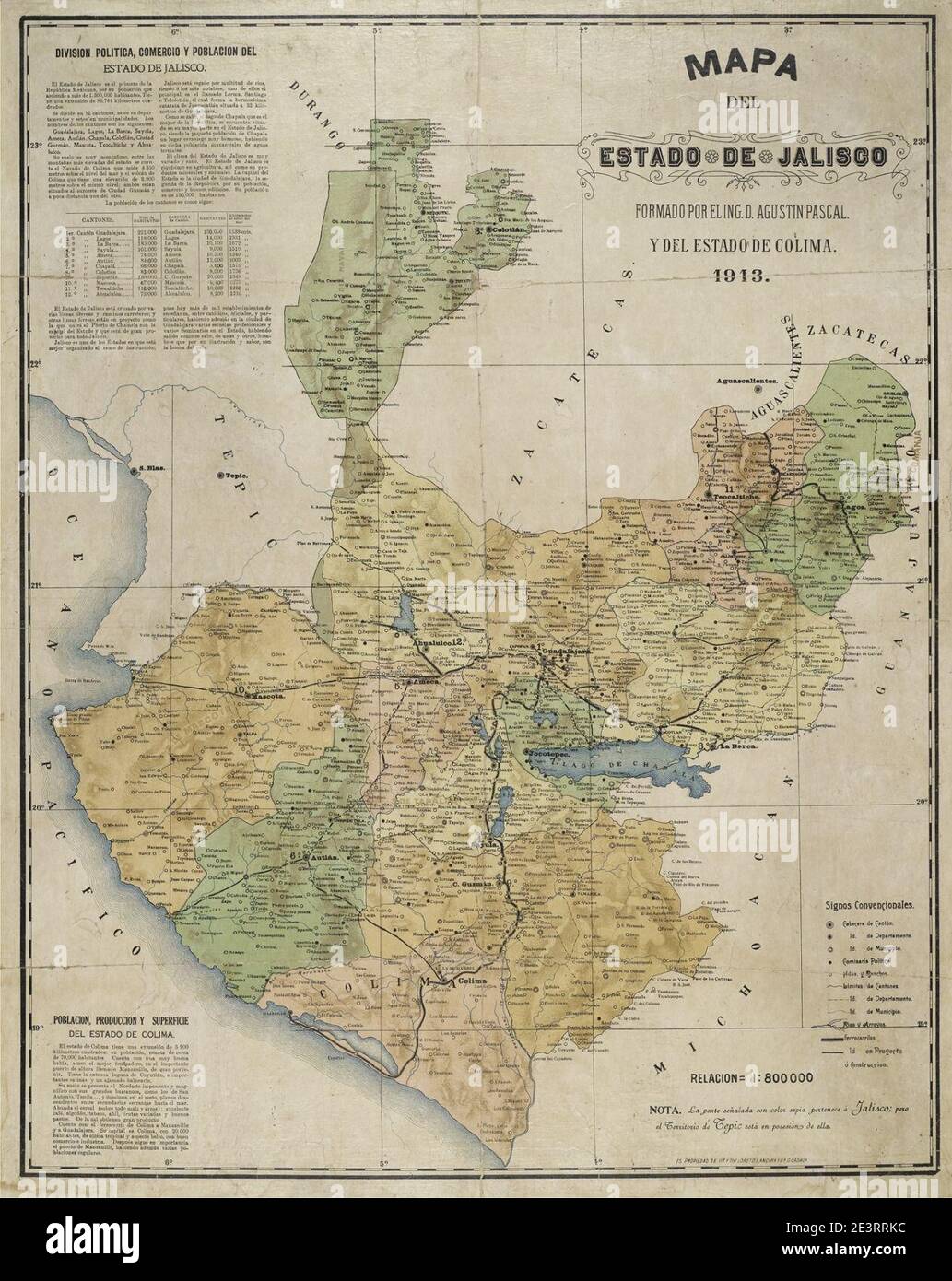 Jalisco mapa hi-res stock photography and images - Alamy