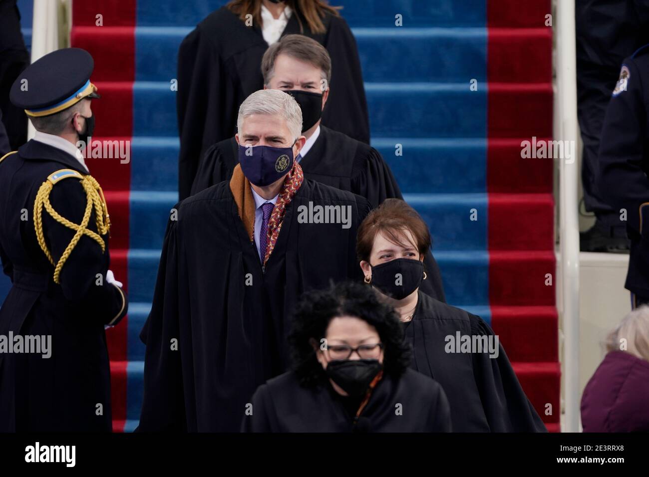 Supreme Court Justices arrive for the 59th Presidential Inauguration at ...