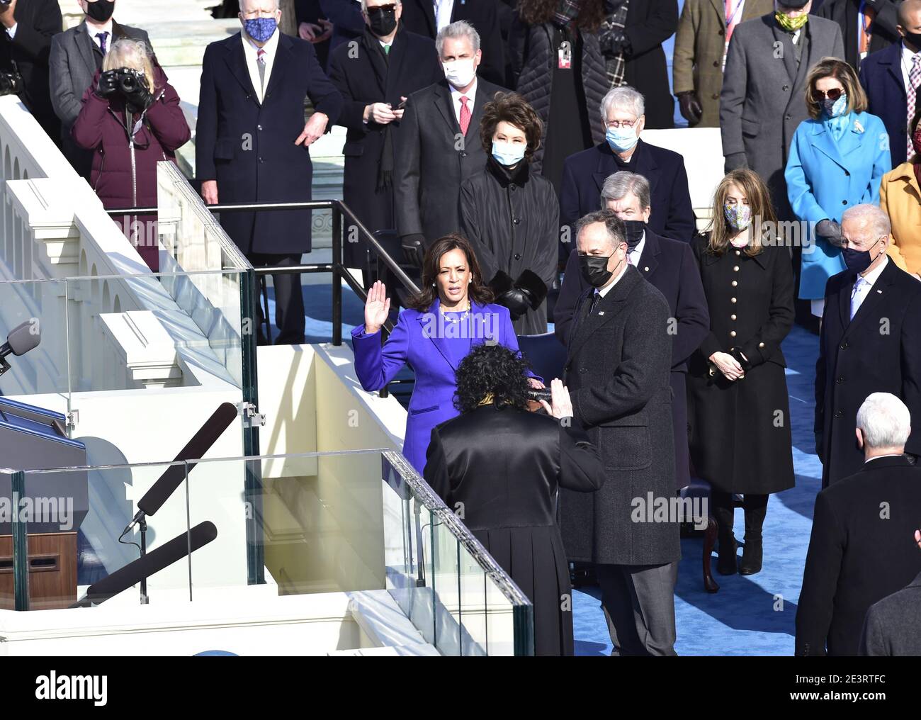 Washington, United States. 20th Jan, 2021. Vice President Kamala Harris ...