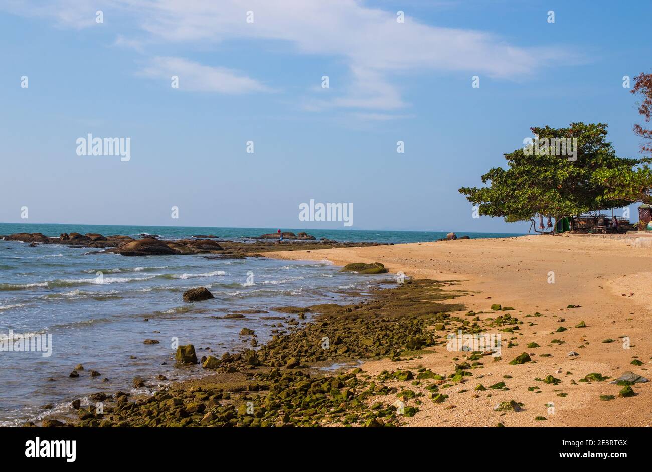 the coastline and the beach by the gulf of Thailand Asia Stock Photo ...
